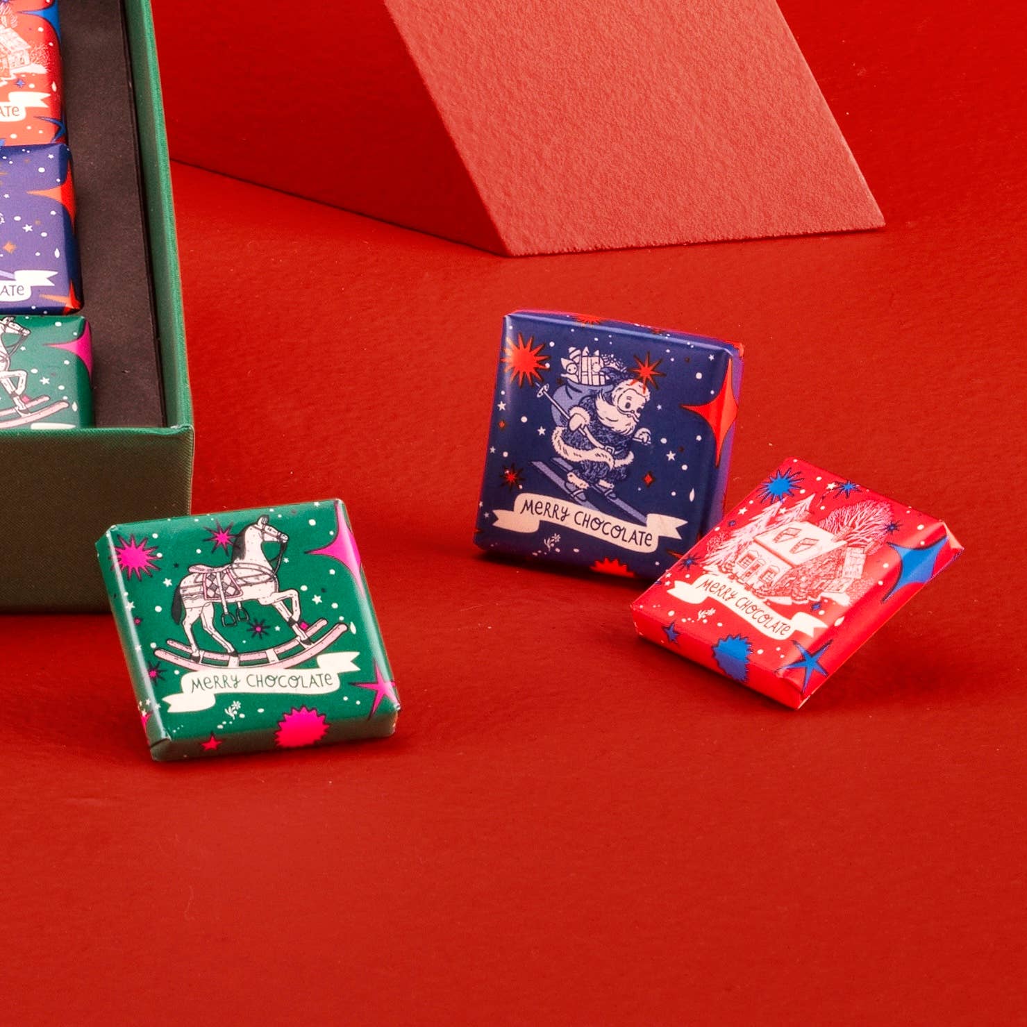 Assorted Christmas Chocolate Mini Squares - Holiday Candy – ZelliPasta