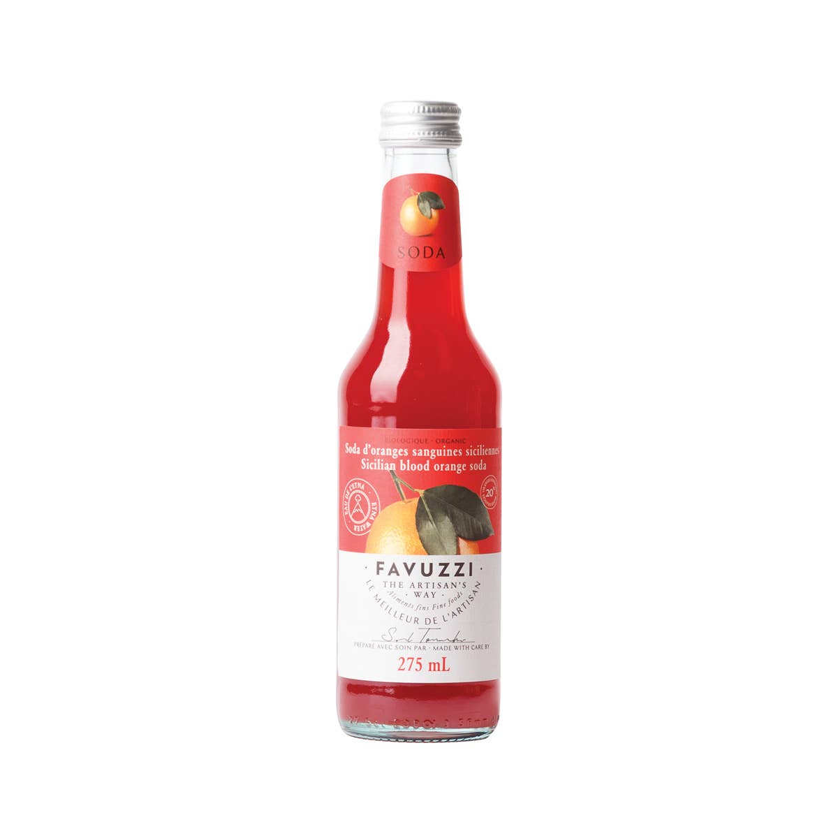 Favuzzi Sicilian Blood Orange Soda – ZelliPasta
