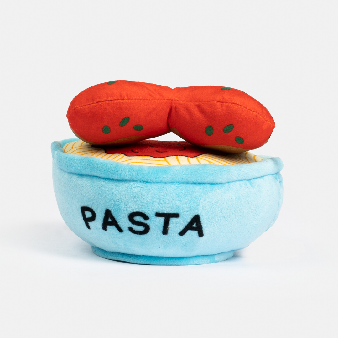 Spawghetti & Meatballs Dog Toy – ZelliPasta
